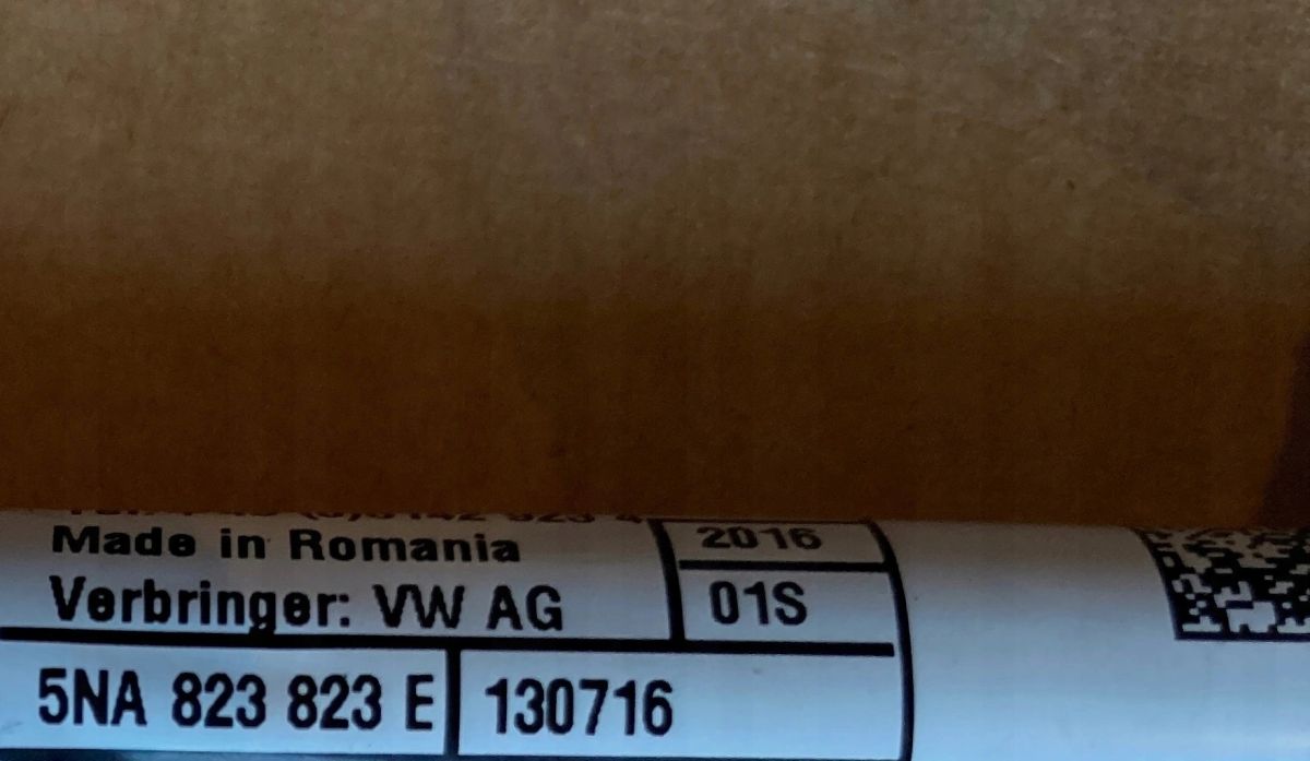 VW Tiguan 2 Nabój Wyzwalacz kpl NOWY 5NA823823E